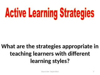 Presentation- Active Learning Strategies | PPT