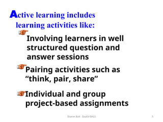 Presentation- Active Learning Strategies | PPT