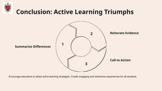 Active vs Passive Learning: Which Boosts Success? | Anee's School | PPTX