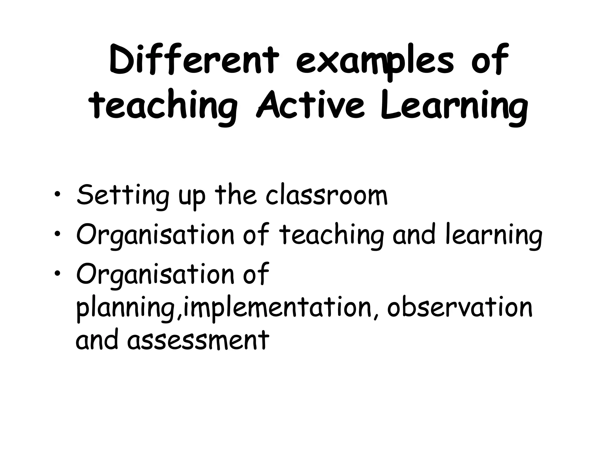 Active Learning Workshop Powerpoint Presentation | PPT