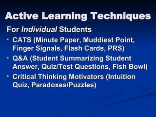 Active Learning F08 | PPT