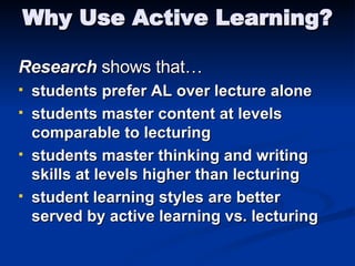 Active Learning F08 | PPT