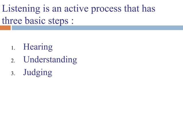 Active listening | PPT