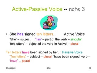 active-passive.forms in English useful in classroom | PPT