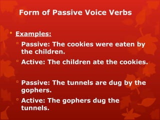 active-passive-voice. Power Point for elementary | PPT