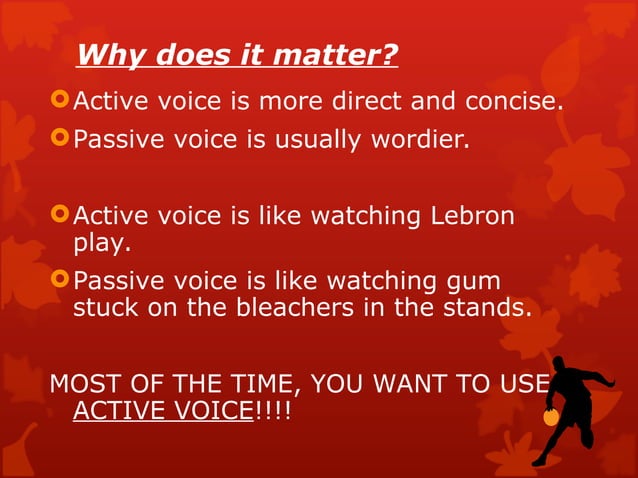 active-passive-voice. Power Point for elementary | PPT