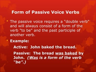 active-passive-voice. Power Point for elementary | PPT