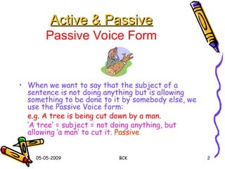 Active and Passive sentence english grammar | PPT