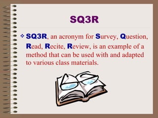 Active Reading--SQ3R | PPT