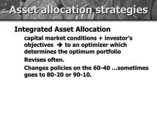 active versus passive portfolio management | PPT