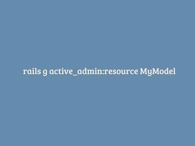 Active admin | PPT