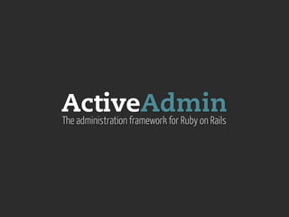 Active Admin | PPT