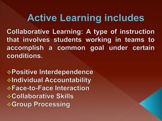 Active and collaborative learning | PPTX