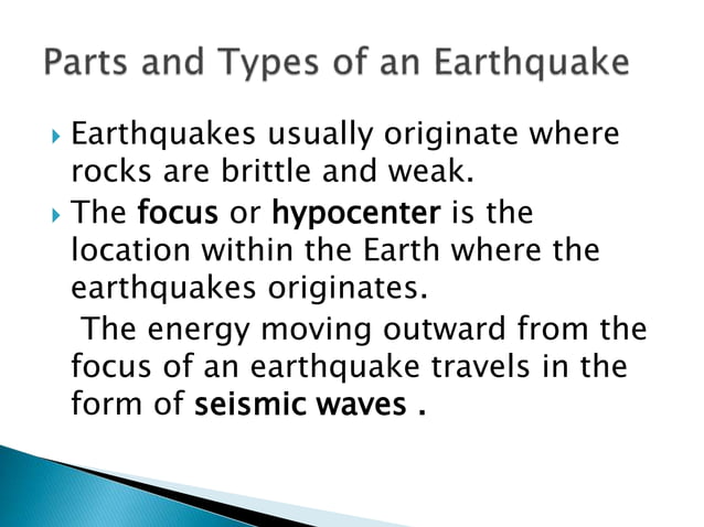Active and inactive faults | PPTX