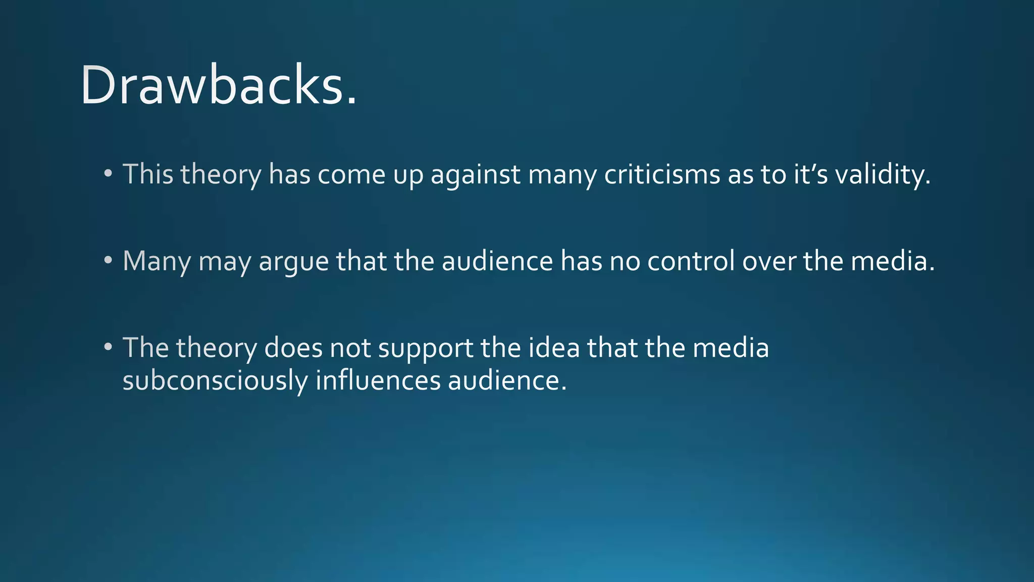 Active and passive audience theories | PPTX