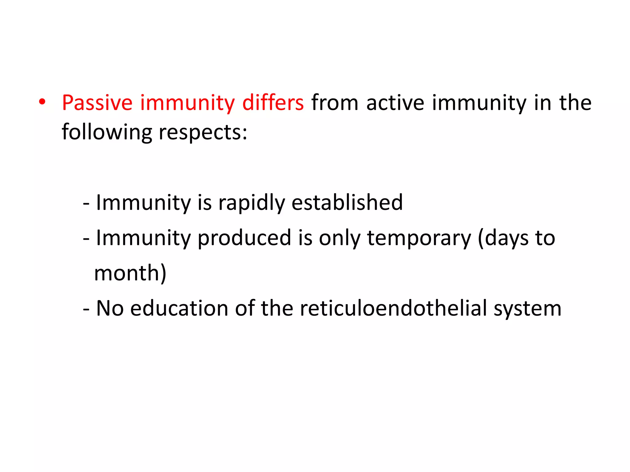 Active and passive immunity | PPTX