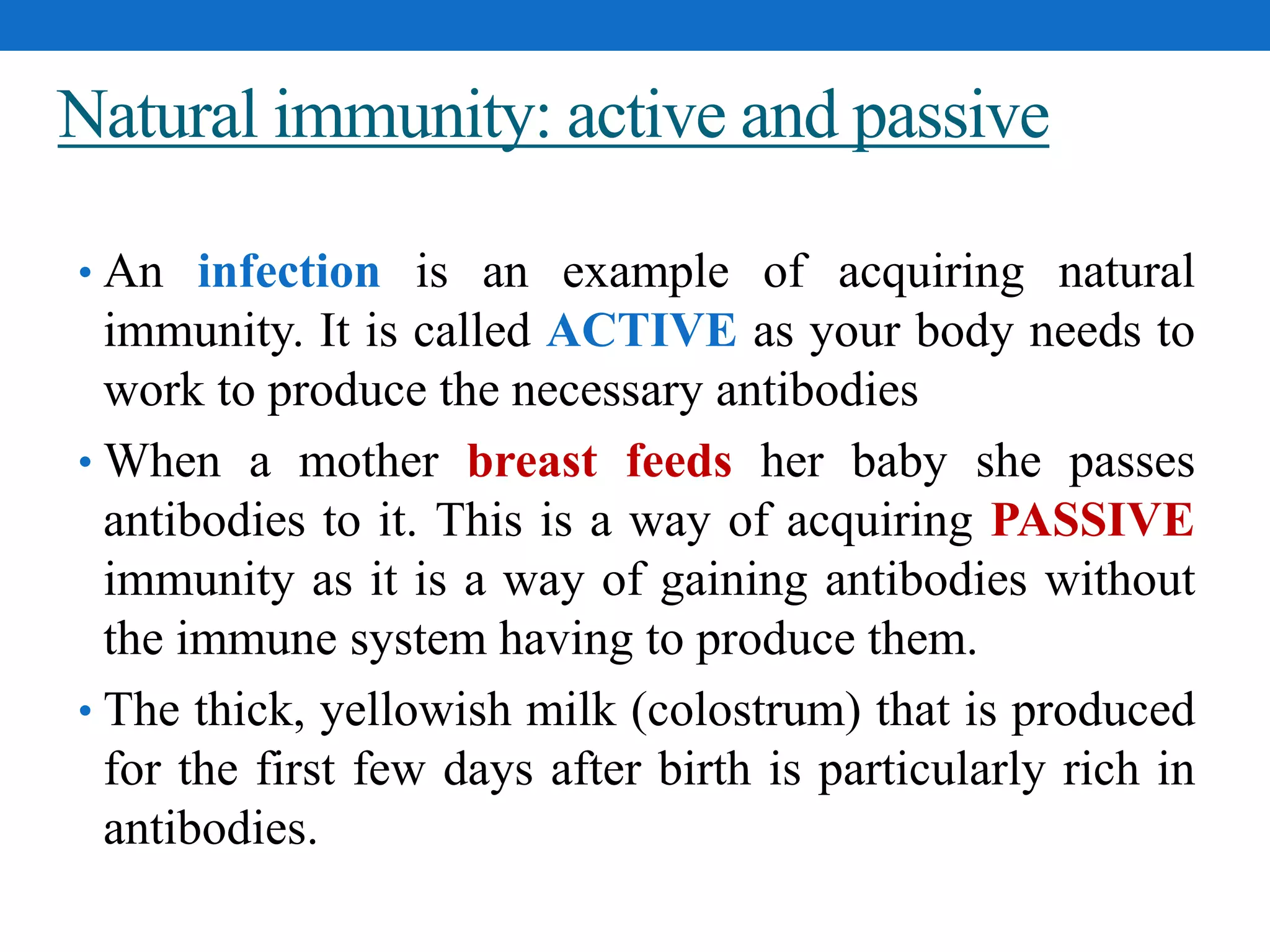 Active and passive immunity | PPTX
