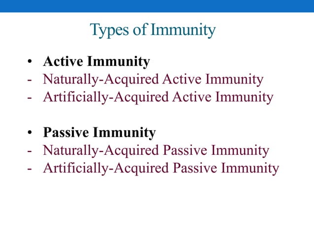 Active and passive immunity | PPTX