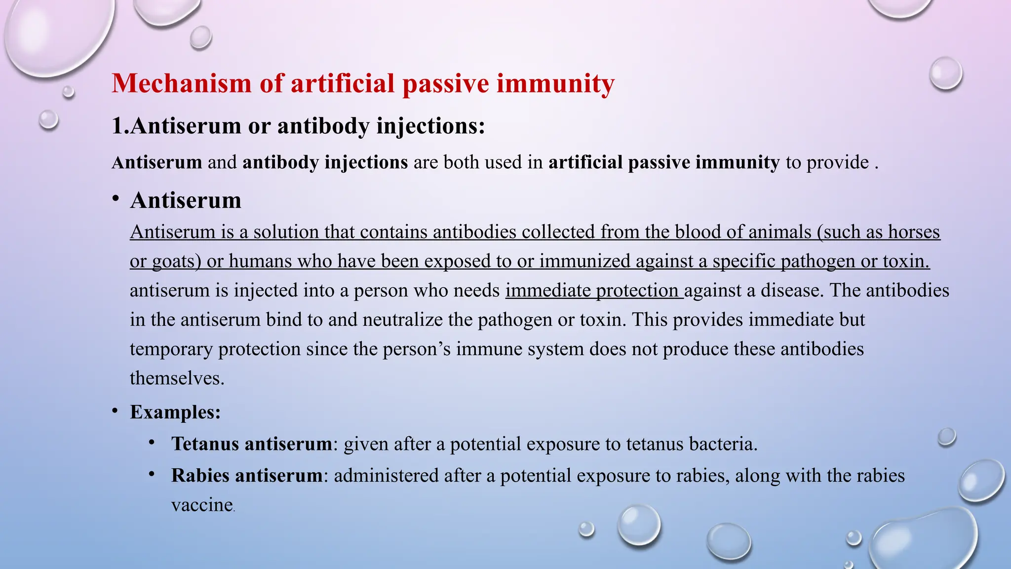 active and passive immunity and the mechanism of action | PPTX