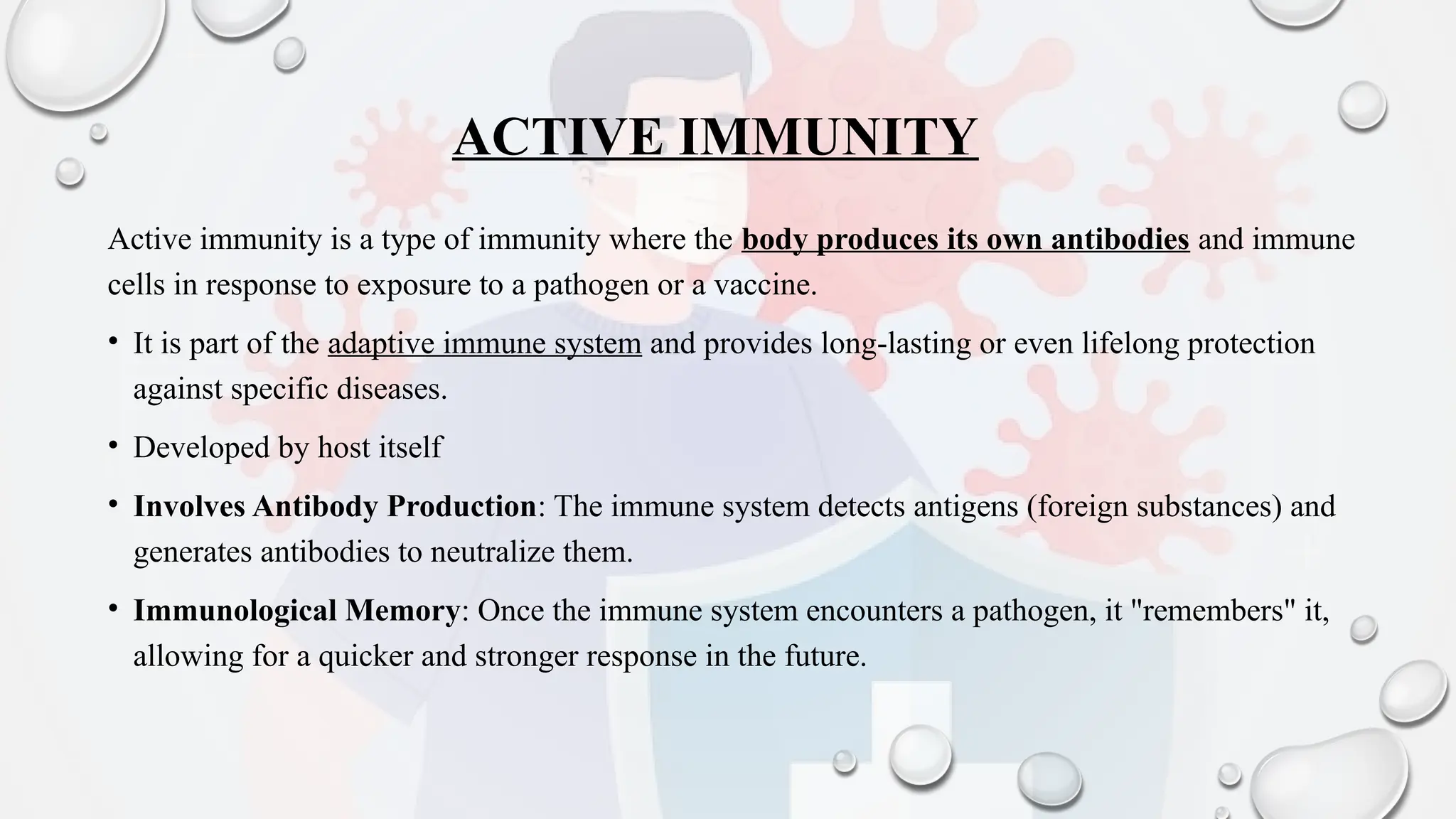 active and passive immunity and the mechanism of action | PPTX