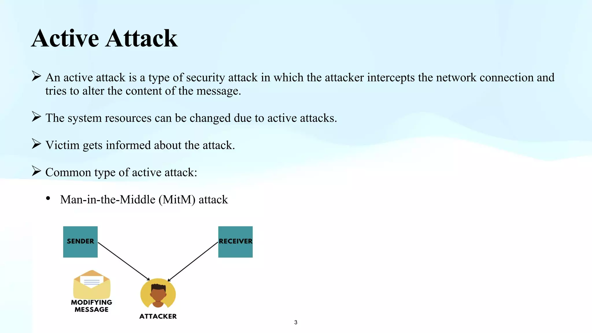 Active And Passive Network Attacks Pptx Information And Network