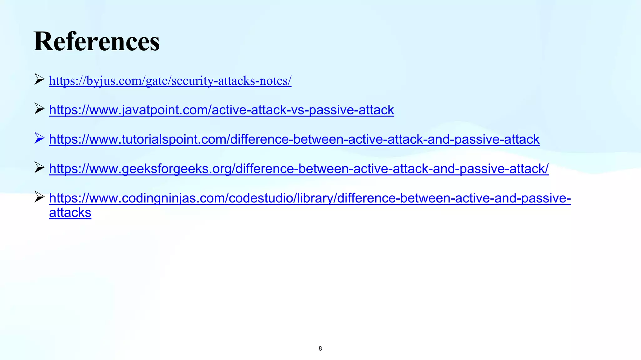 Active And Passive Network Attacks Pptx Information And Network