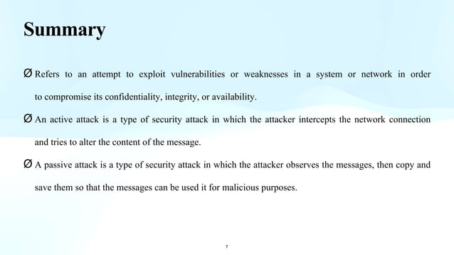 Active And Passive Network Attacks Pptx Information And Network Security Computing