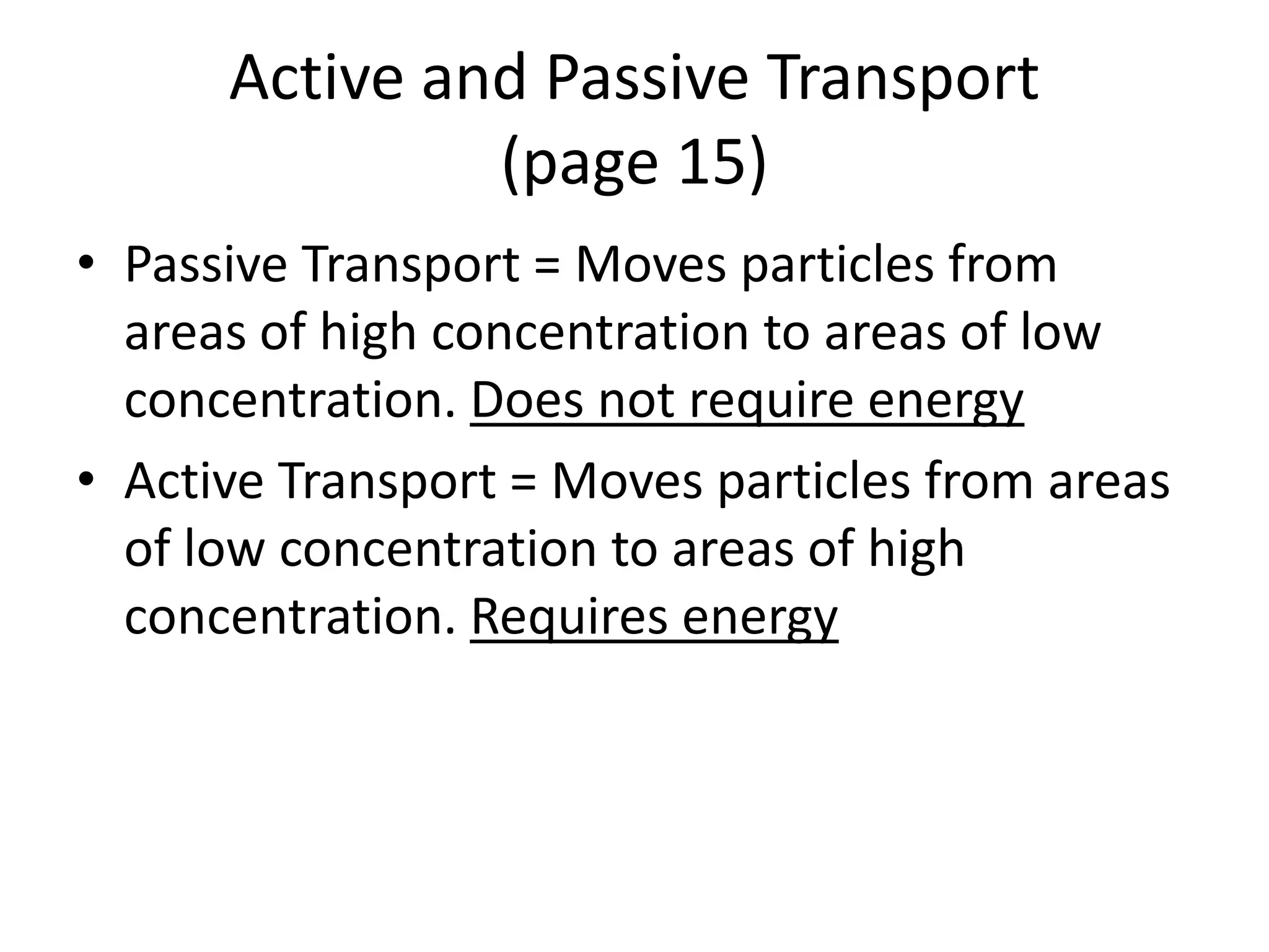 Active and passive transport | PPTX