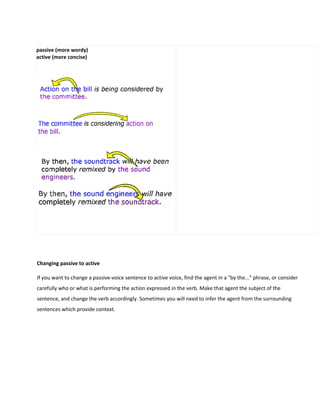 Active And Passive Voice | DOC
