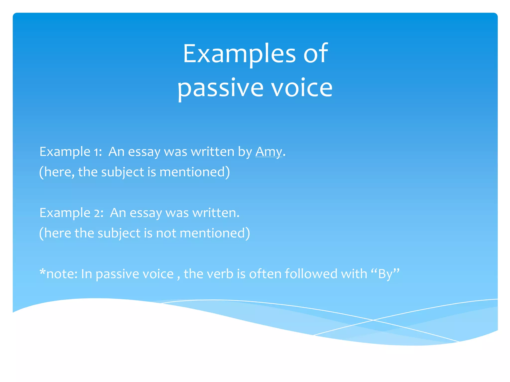 Active and Passive Voice | PPTX