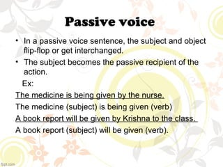 Active and passive voice | PPT