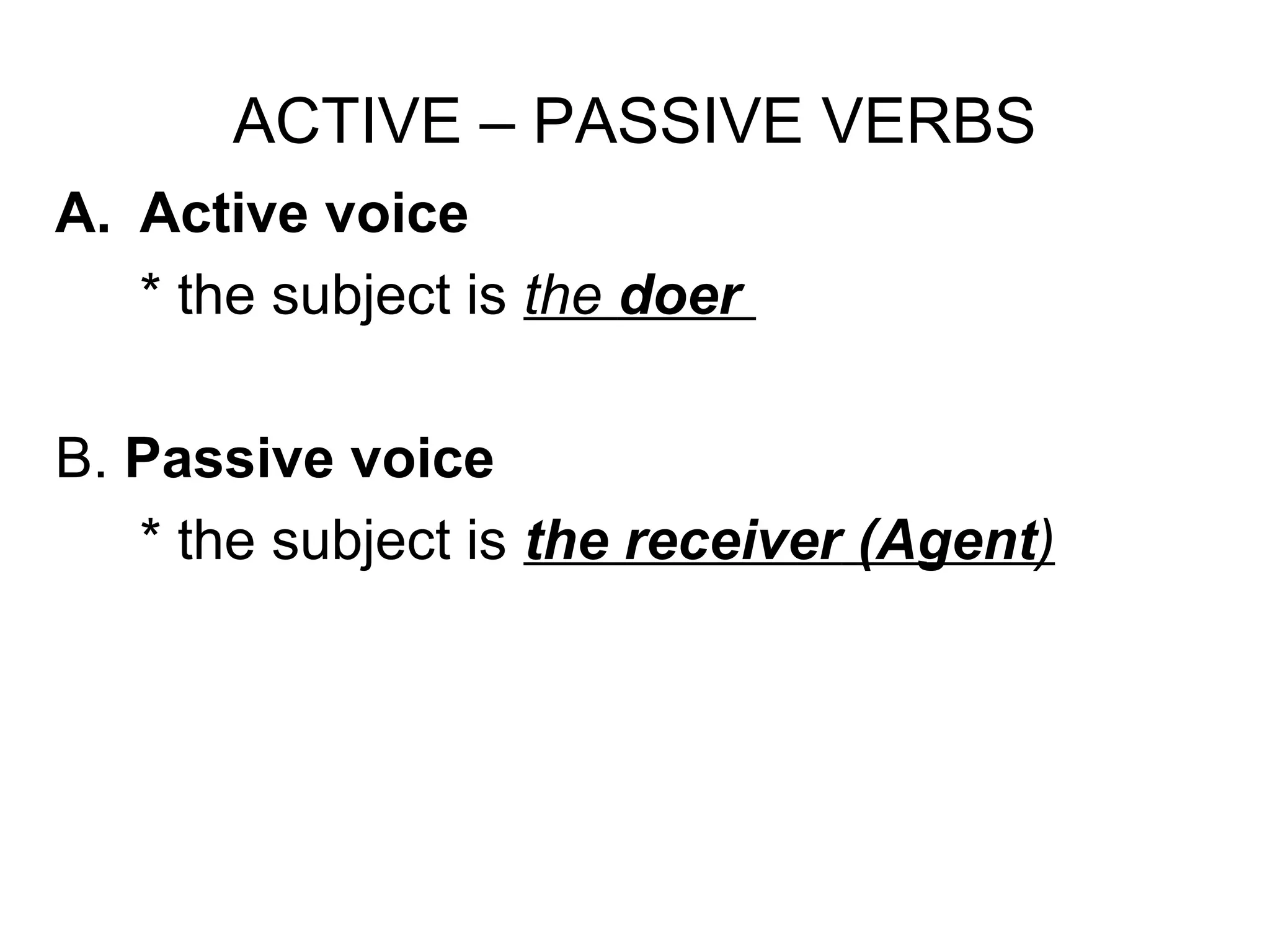Active and passive voice | PPT