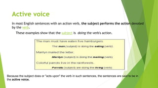 Active and passive voice | PPTX
