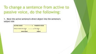Active and passive voice | PPTX
