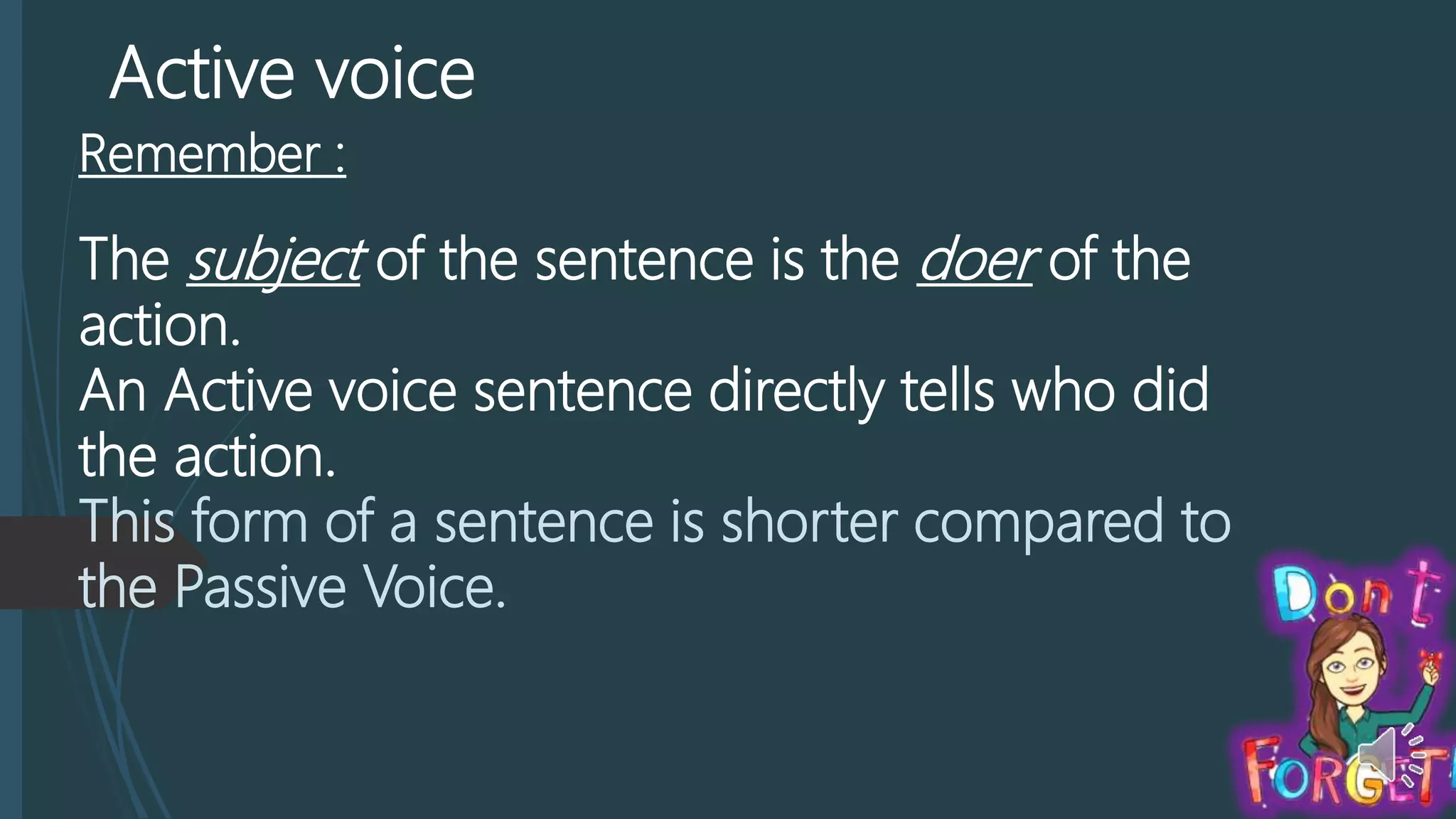 Active and passive voice | PPTX