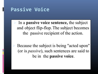 Active and passive voice | PPTX