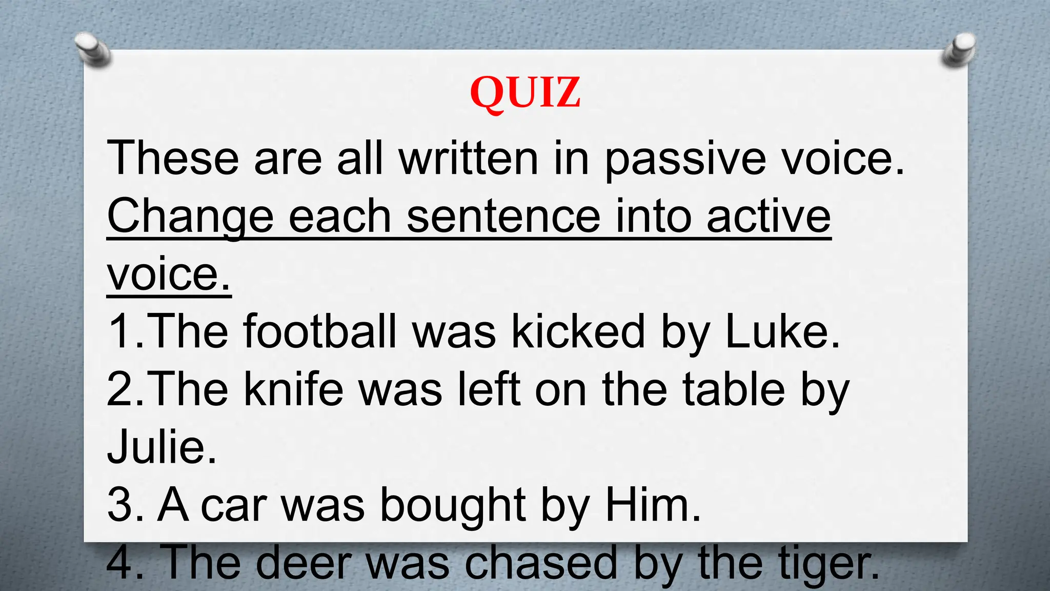 Active and Passive Voice GRADE 8 ENGLISH | PPTX