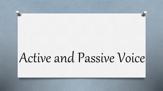 Active and Passive Voice GRADE 8 ENGLISH | PPTX