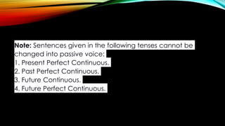 ACTIVE AND PASSIVE VOICE - ENGLISH GRAMMAR | PPTX