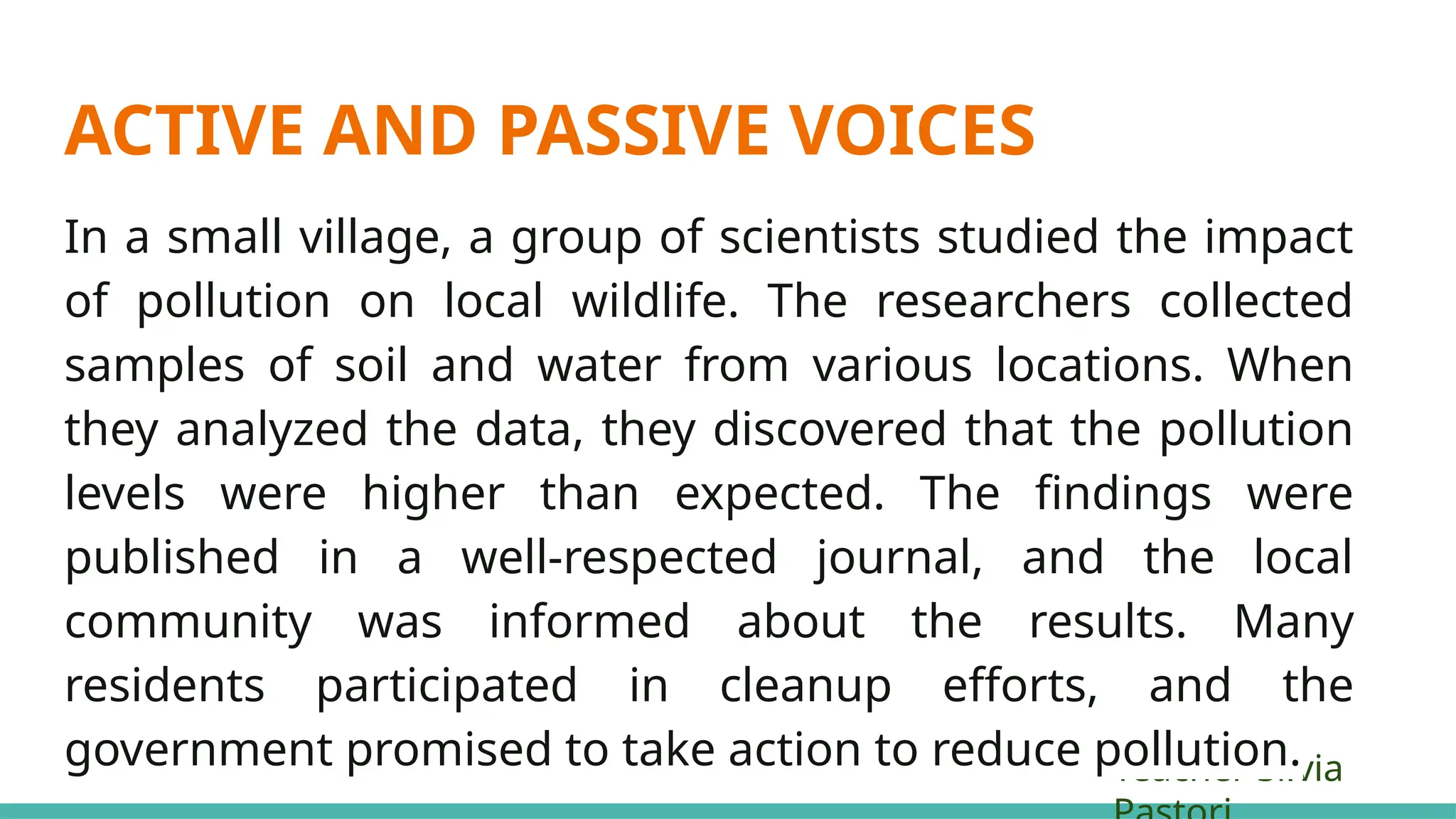 PASSIVE VOICE EXPLANATION ON HOW TO USE THEM | PPT