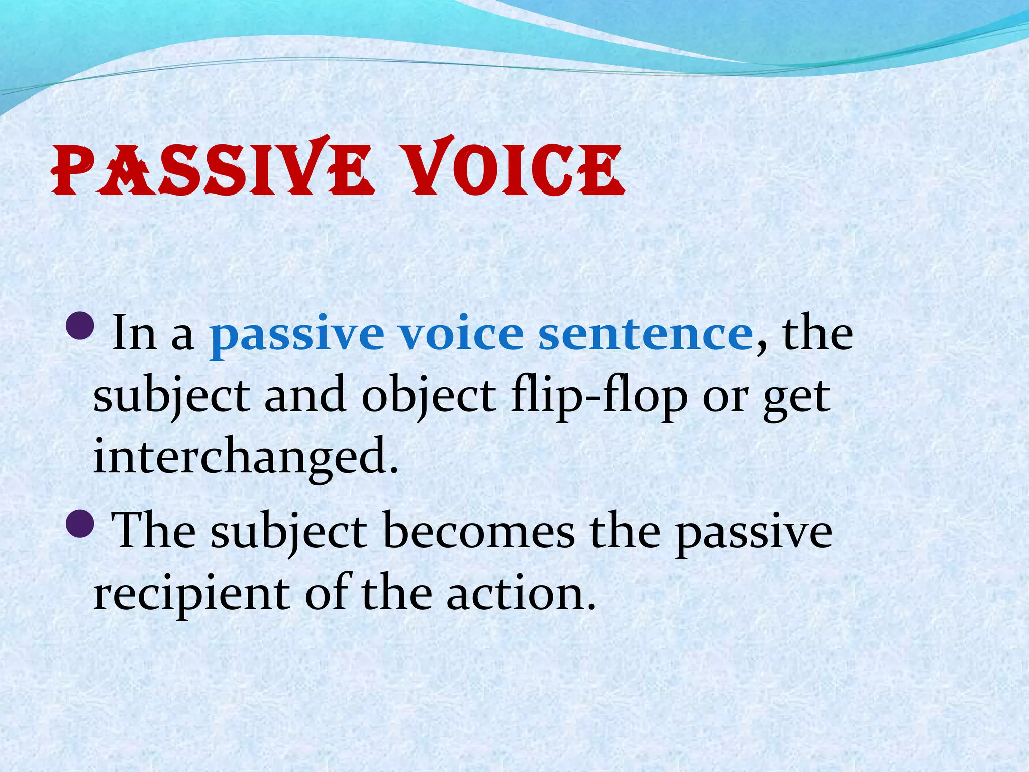 Active and Passive voice | PPT