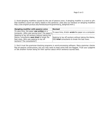 Mastering Active and Passive Voice for Clear Writing | PDF