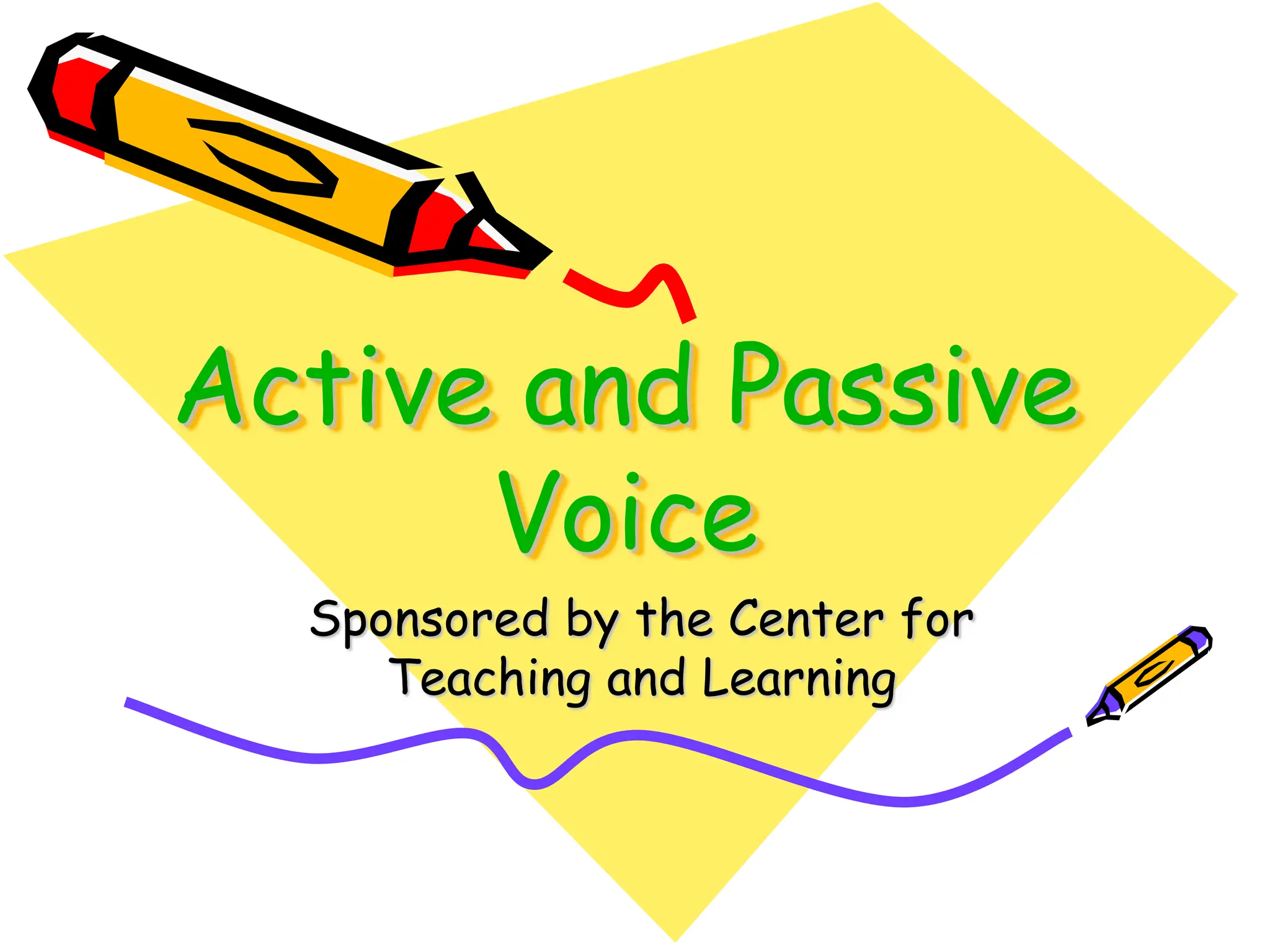 Active and Passive Voice a Lesson for basic education subject | PPT ...