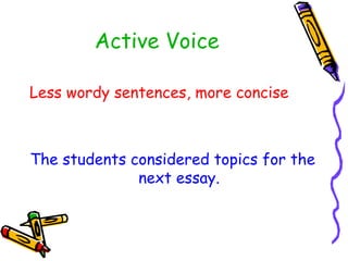 Active and Passive Voice a Lesson for basic education subject | PPTX