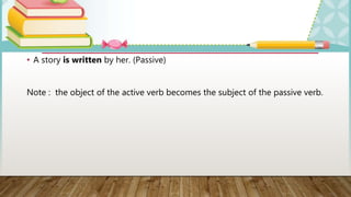 Active and passive voice | PPT