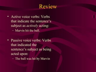 Activeand passivevoicepp | PPT