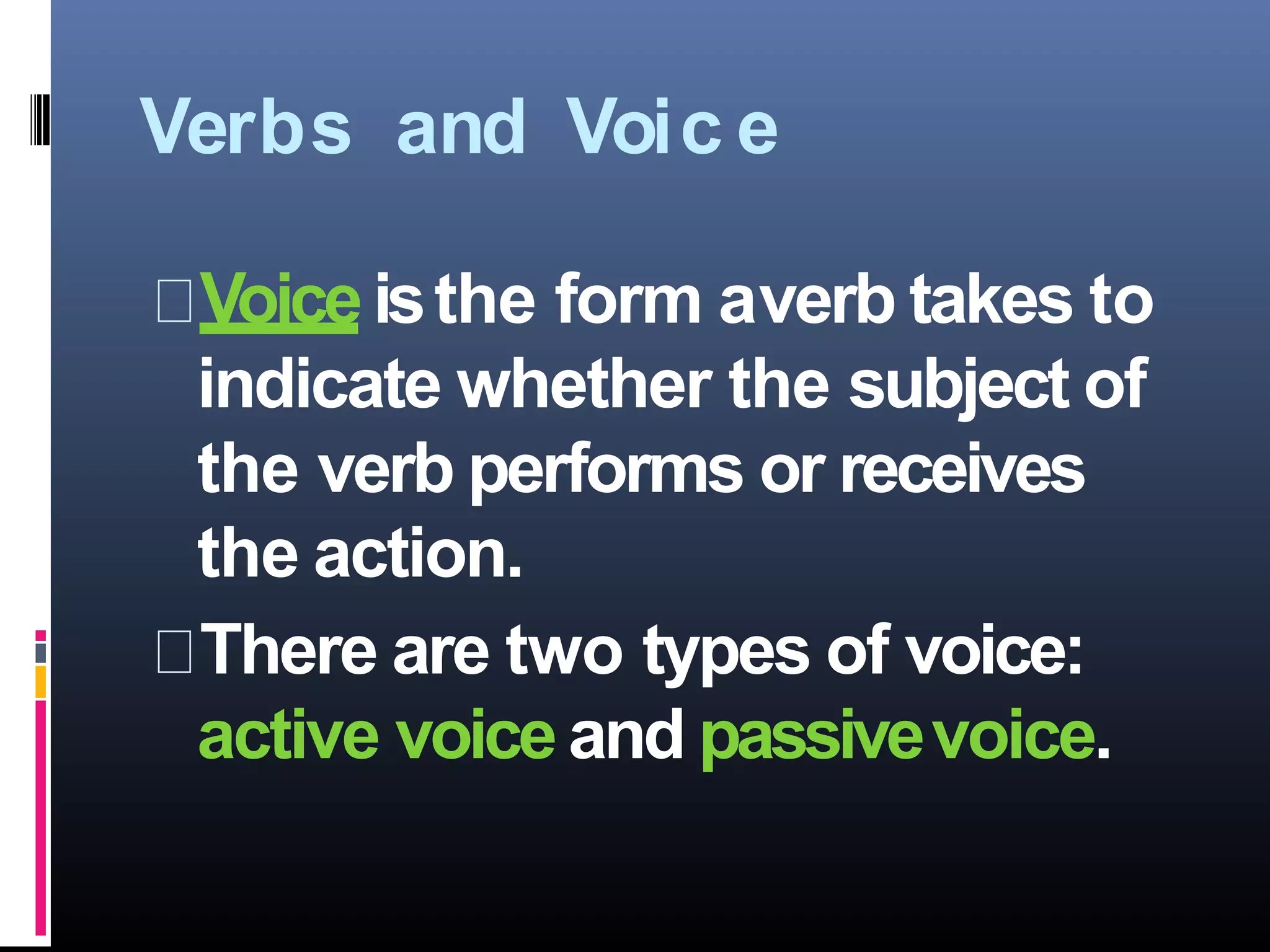 Active voice Tenses | PPT