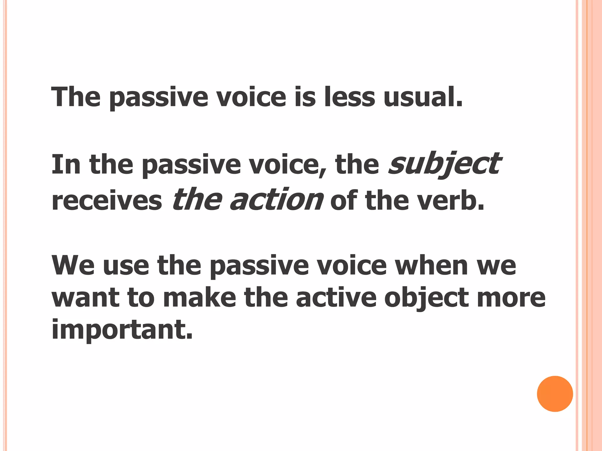 Active and passive voice ppt | PPTX