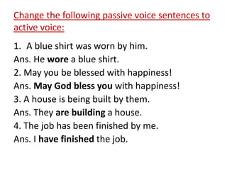 Active and passive voices | PPTX