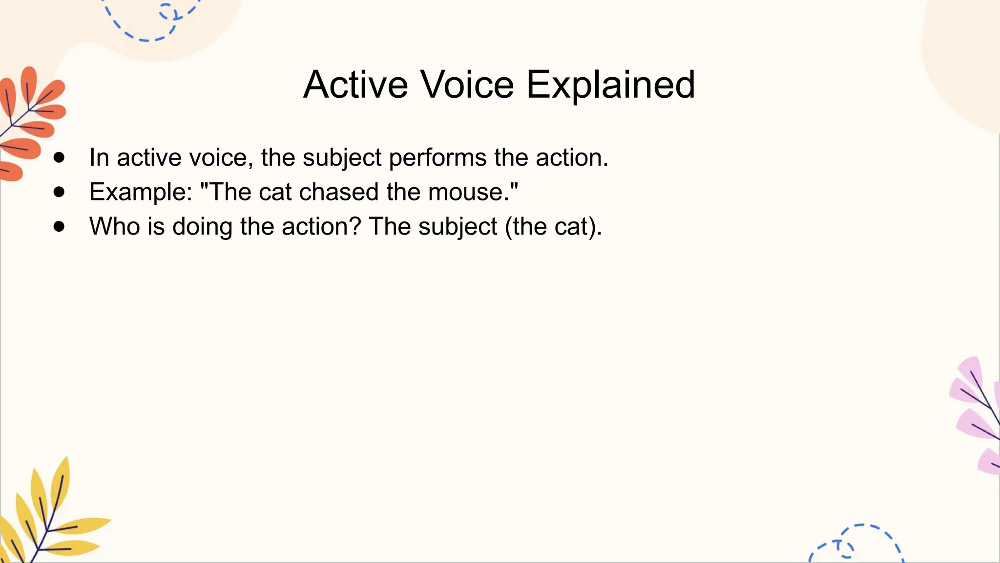 ACTIVE AND PASSIVE VOICES - 6th grade.pptx